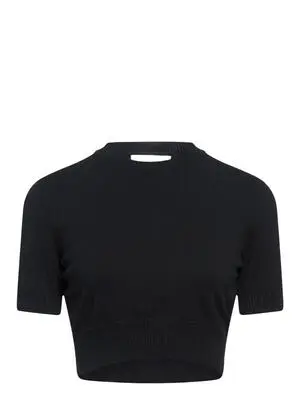 Sportmax Short Sleeve Knit Top - Black