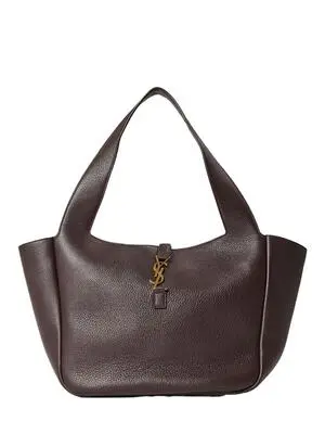 Saint Laurent Grained Leather Tote Bag - No