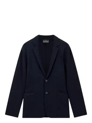 Emporio Armani Single-breasted Blazer - Black