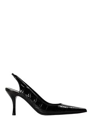 FENDI Fendi Patent Pointed Toe Slingback Heels
