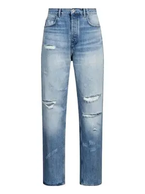 Hugo Boss High-waisted Straight-leg Jeans - Blue