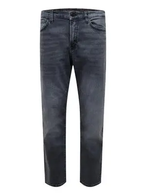 Hugo Boss Washed Straight Leg Jeans - Grey