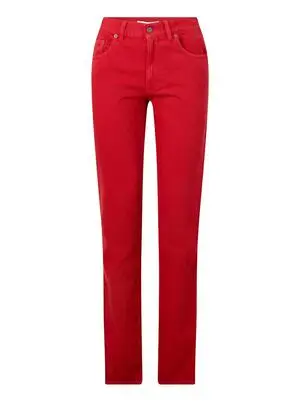 Chloé Straightleg Denim Pants - Red