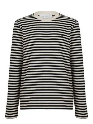 AMI Paris Striped T-shirt Black