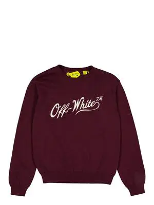 Off-White Retro Knitted Sweater - Red