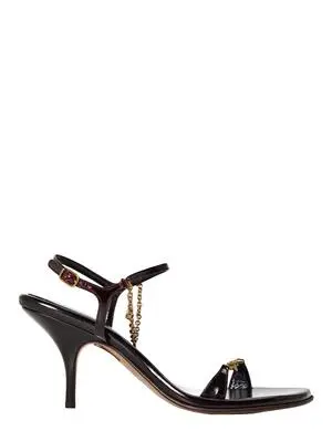 Chloé Glossy Strappy Sandal - Black