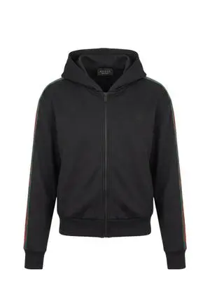 Gucci Long Sleeve Hooded Sweatshirt - Black
