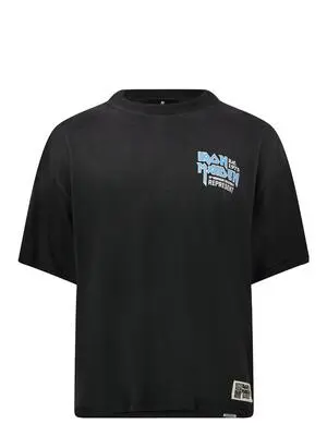REPRESENT Minimalist Structured Tshirt - Black