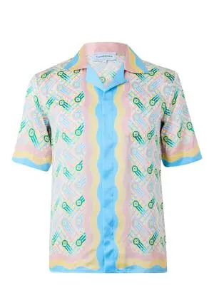Casablanca Collared Shortsleeve Shirt - Multicolor