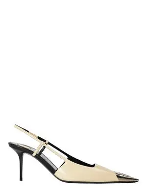 Saint Laurent Slim Fit Stiletto Heel Slingback Pumps - No