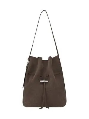 Longchamp Le Roseau M Shoulder Bag - Mocha