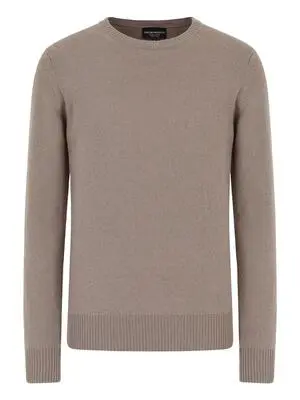 Emporio Armani Emporio Armani Crewneck Long Sleeve Knit Sweater Nude