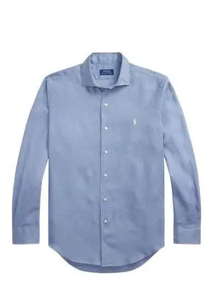 Polo Ralph Lauren Linen Long Sleeve Shirt - Blue