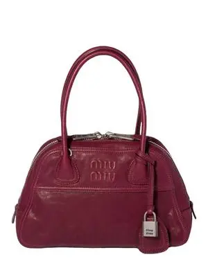 MIU MIU MIU MIU Vivant Nappa Leather Bowling Bag