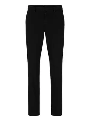 Hugo Boss Slimfit Tapered Chino Trousers - Black
