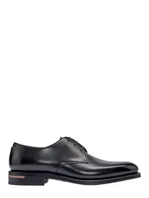 Hugo Boss Leather Derby Shoes - Black