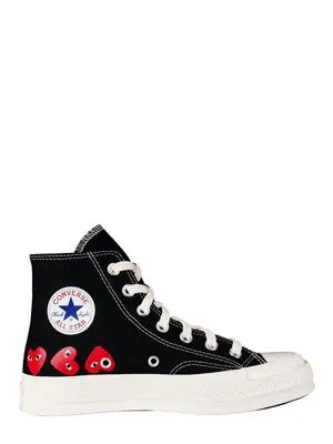 Play Comme Des Garcon High Top Trainers - Black