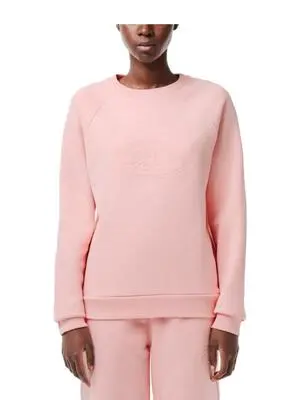 Lacoste Crewneck Sweatshirt With Raglan Sleeves - Pink