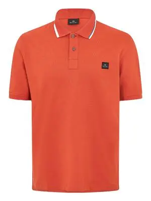 Paul Smith Collared Shortsleeve Polo Shirt - Orange