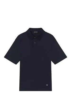 Emporio Armani Shortsleeve Polo Shirt - Blue