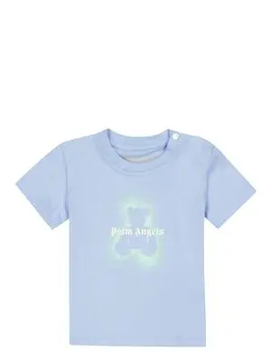 Palm Angels Crewneck Shortsleeve Tshirt - Blue