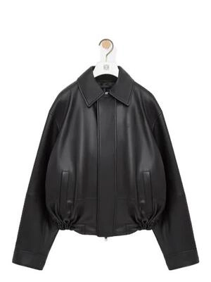Loewe Nappa Lambskin Drawstring Jacket - Black