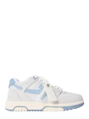 Off-White Low Top Sneakers With Arrow Motif - Grey