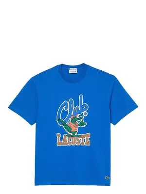Lacoste Simple And Versatile Shortsleeve Top - Blue