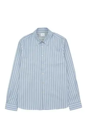 Paul Smith Striped Long-sleeve Shirt Blue