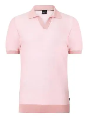 Hugo Boss Knit Lapel Shortsleeve Shirt - No