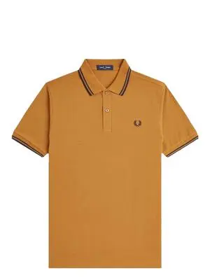 Fred Perry Cotton Shortsleeve Lapel Tshirt - No