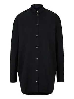 Hugo Boss Mandarin Collar Shirt - Black