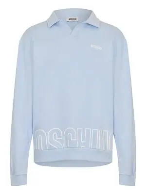 Moschino Longsleeve Polo Shirt - Blue