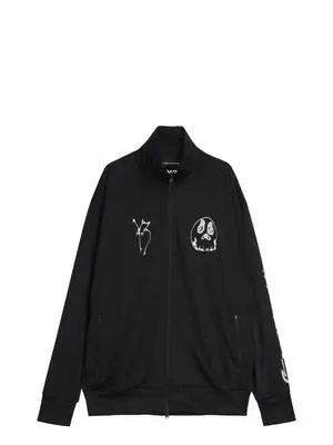 Valentino Garavani Standcollar Zipup Track Jacket - Black