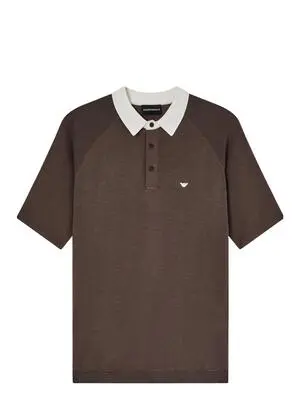Emporio Armani Shortsleeve Polo Shirt - Brown
