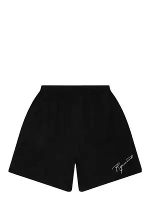 REPRESENT Casual Shorts With Logo Detail - Black