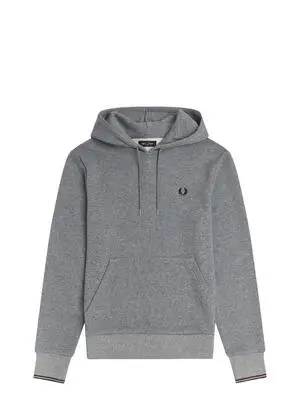 Fred Perry Long-sleeved Hooded Sweater - Gray