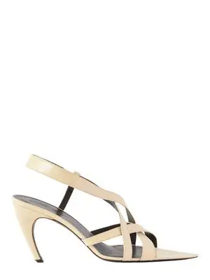 Khaite Sadie Leather Sandals - Neutrals