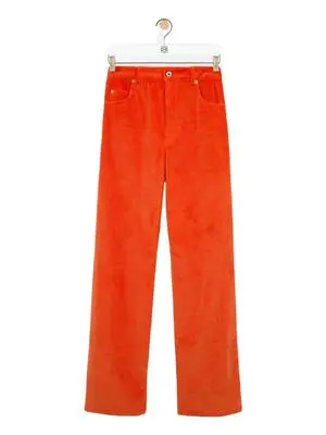 Loewe Cotton Corduroy Trousers - Oranges