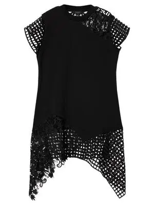 ALLSAINTS Zala Cotton Mesh T-shirt Dress - Black