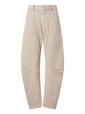 NILI LOTAN NILI LOTAN Shon Cotton-Blend Twill Tapered Pants Sand