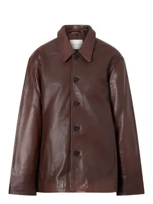 Studio Nicholson Landau Leather Jacket - Metallic
