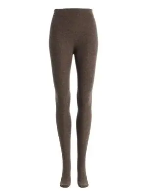 Nour Hammour Cashmere-wool Tights - Brown