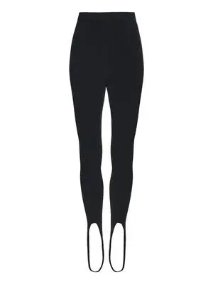 Burc Akyol Fuseaux Crepe Jersey Leggings - Black
