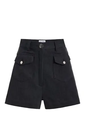 Matthew Bruch High-waist Pocket Hot Short - Black