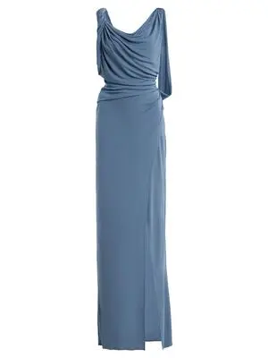 SIR. Olenna Twist Crepe Gown - Blue