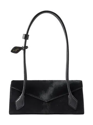 Alaïa Le Teckel Small Calf Hair Shoulder Bag - Black