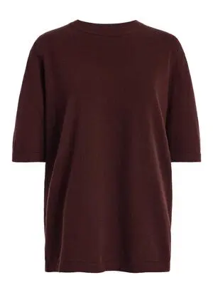 Rachel Comey Wool-cashmere Blend T-shirt - Brown