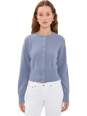 REFORMATION Ronnie Cashmere Cardigan - Storm