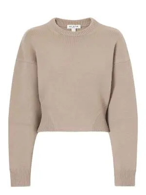 Alaïa Cashmere-blend Sweater - Beige
